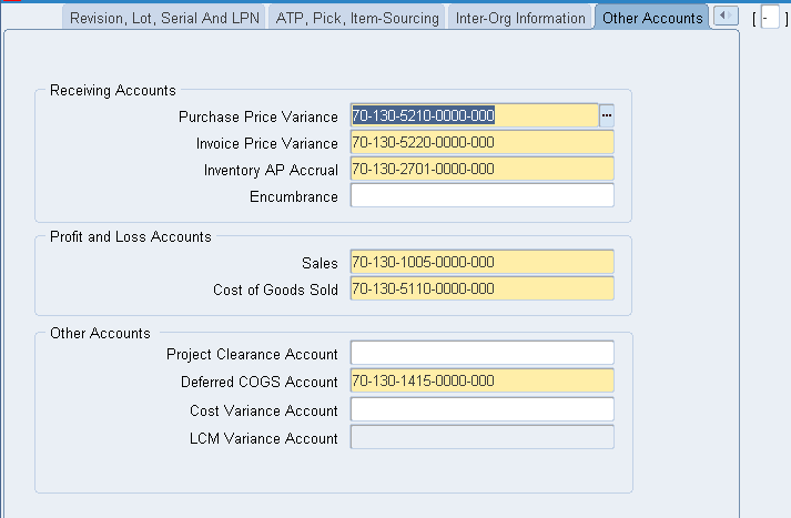 Oracle Inventory Defining Organization « Learn Oracle