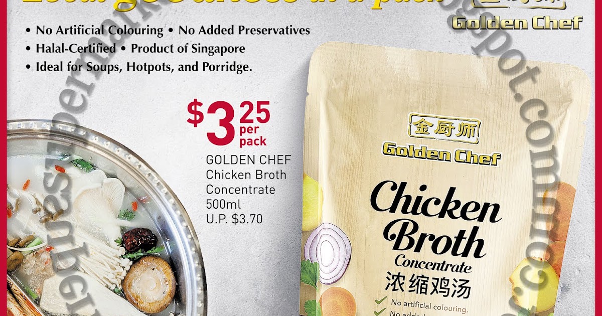 NTUC FairPrice Golden Chef Chicken Broth Promotion 21 June - 04 July ...