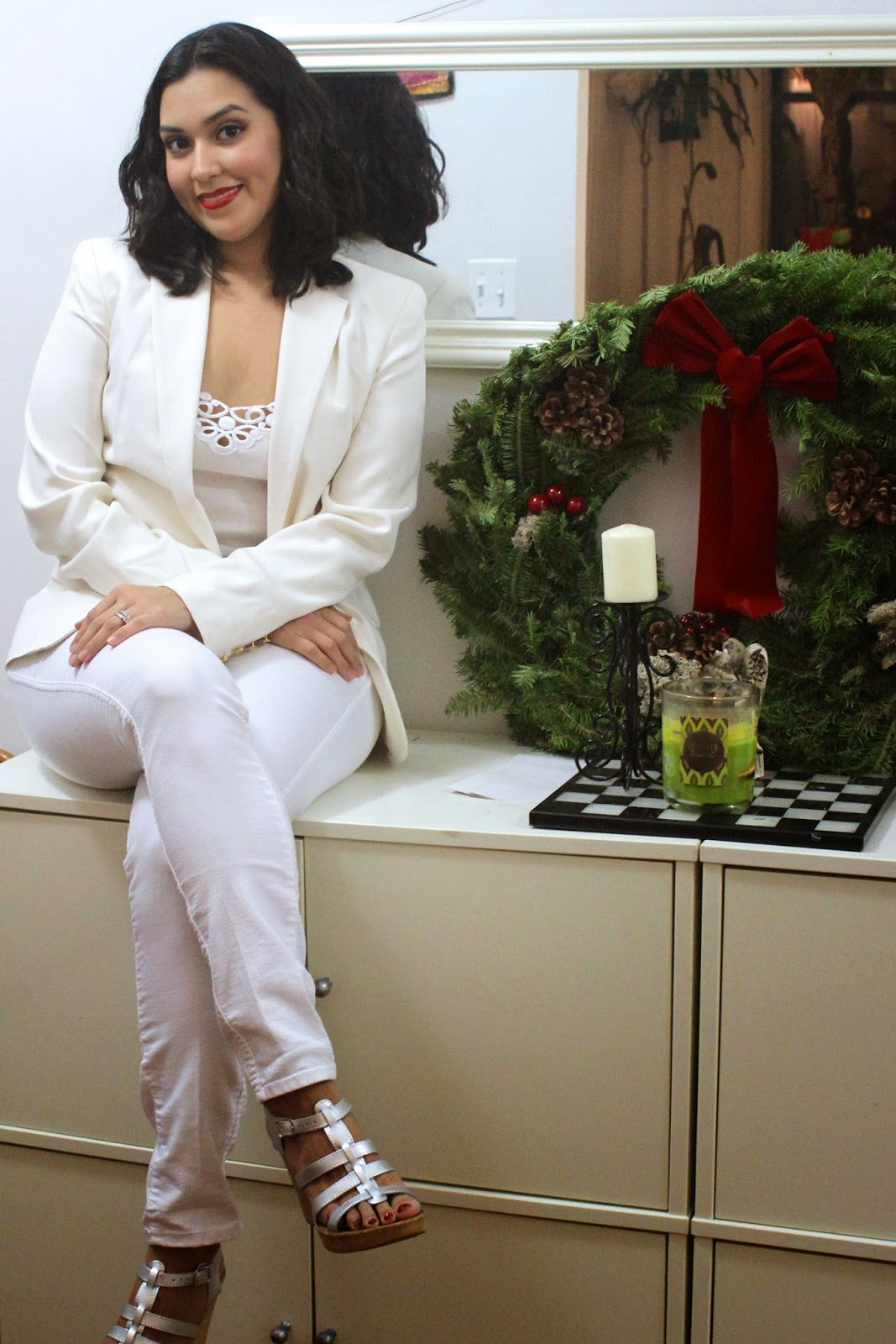 Mary Kay White-Hot Suit Holiday Look - Domesticated Me