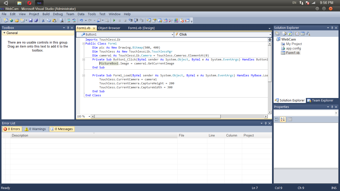 Software Rocket: Connect Web Cam On VB.NET + Project Free Download