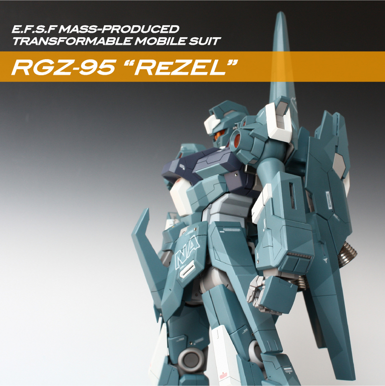 GUNDAM GUY: MG 1/100 RGZ-95 ReZEL - Customized Build