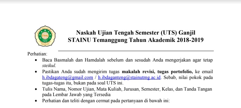 Contoh Cover Makalah Uts - Download Contoh Lengkap Gratis ️