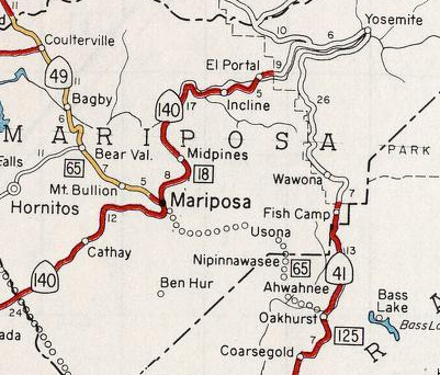 California State Route 49; The Golden Chain Highway (CA 41 north to CA 16)