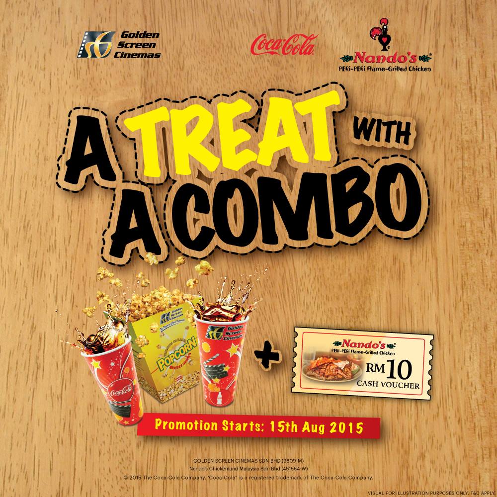BestLah: Golden Screen Cinemas - FREE RM10 Nando's Cash Voucher