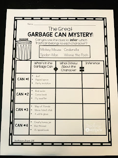 The Great Garbage Can Mystery- A FUN Making Inferences Lesson ...