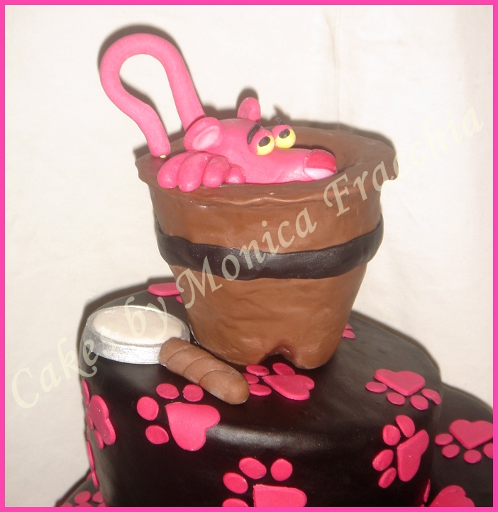 Torta de la pantera rosa - Imagui