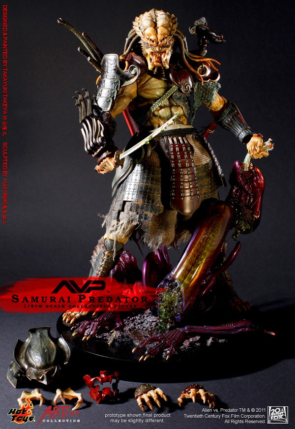 Hot Toys Alien vs Predator : Samurai Predator figure