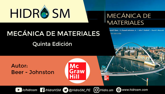 📚 Libro: Mecánica de Materiales - Beer & Amp; Johnston 5ta Edic. - Hidro SM