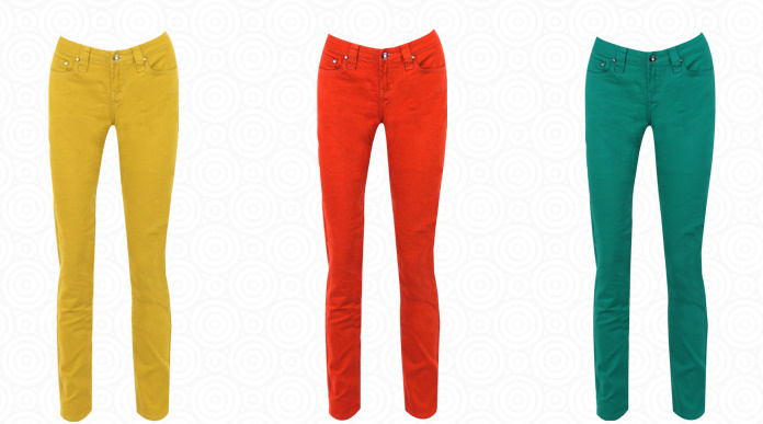 TheStyleSupreme: Plus size fashion trend: Bright colored jeans for spring