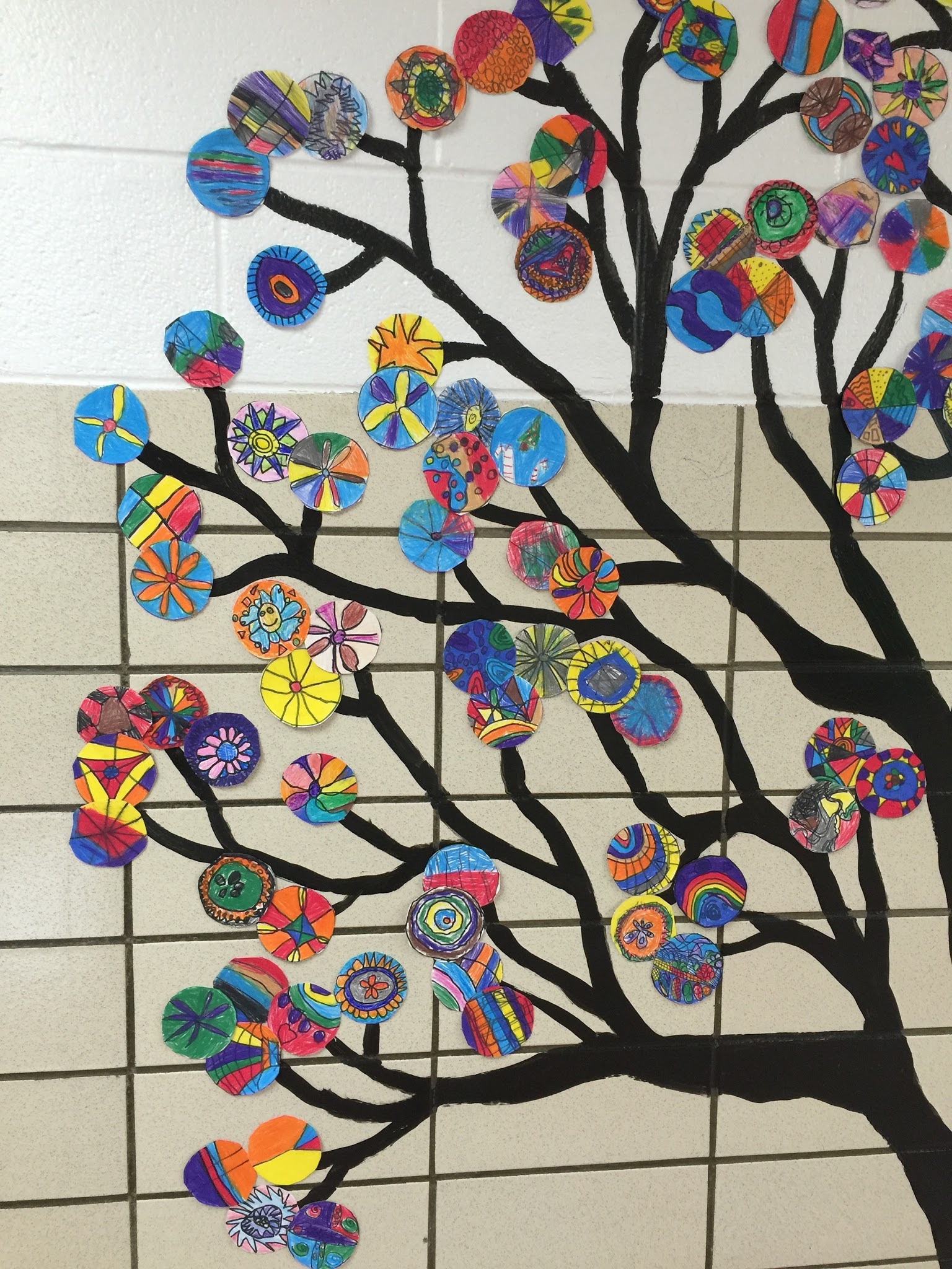 Mrs. Harris' art room: abstract tree mural 1st grade art project