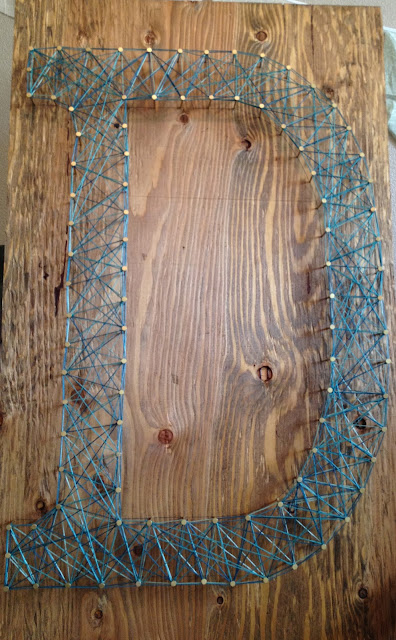 Bre {Styled}: Nail & String Letters {Diy}