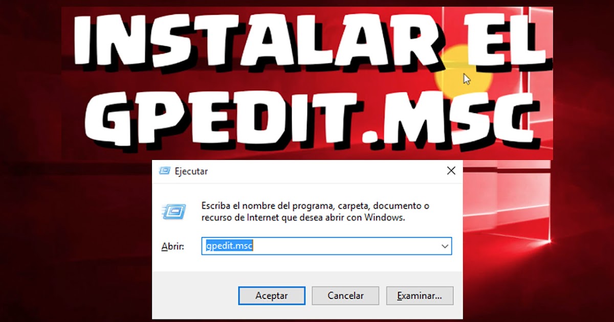 Como Activar gpedit.msc en Windows 10 Home 2021