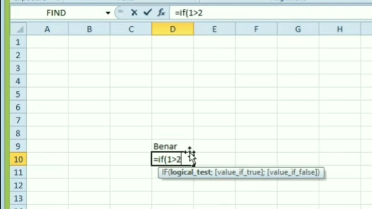 Penggunaan dan penerapan rumus IF pada Microsoft Excel