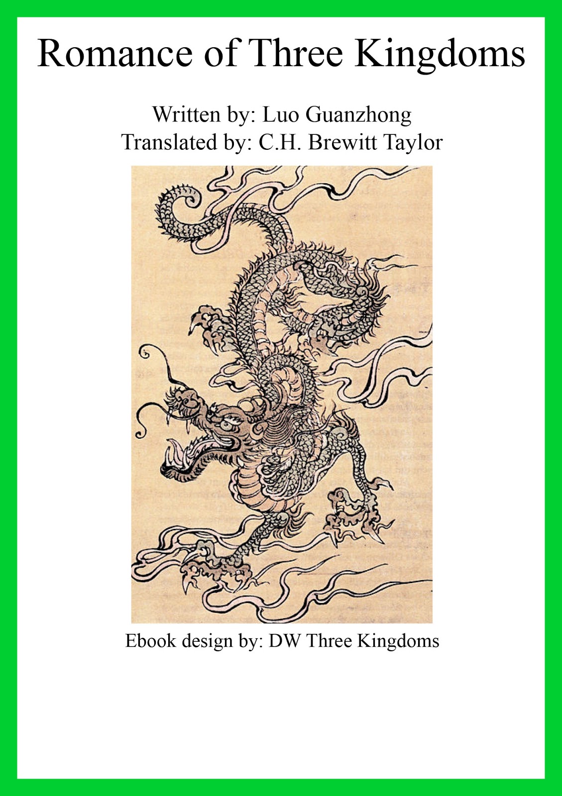 Romance of the Three Kingdoms E-Book
