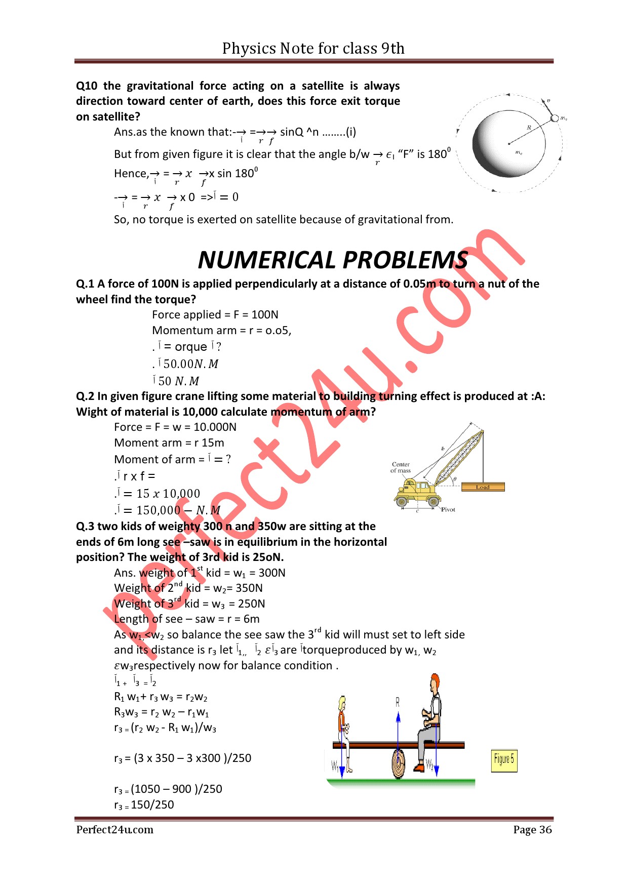 Physics Notes for Class 9th