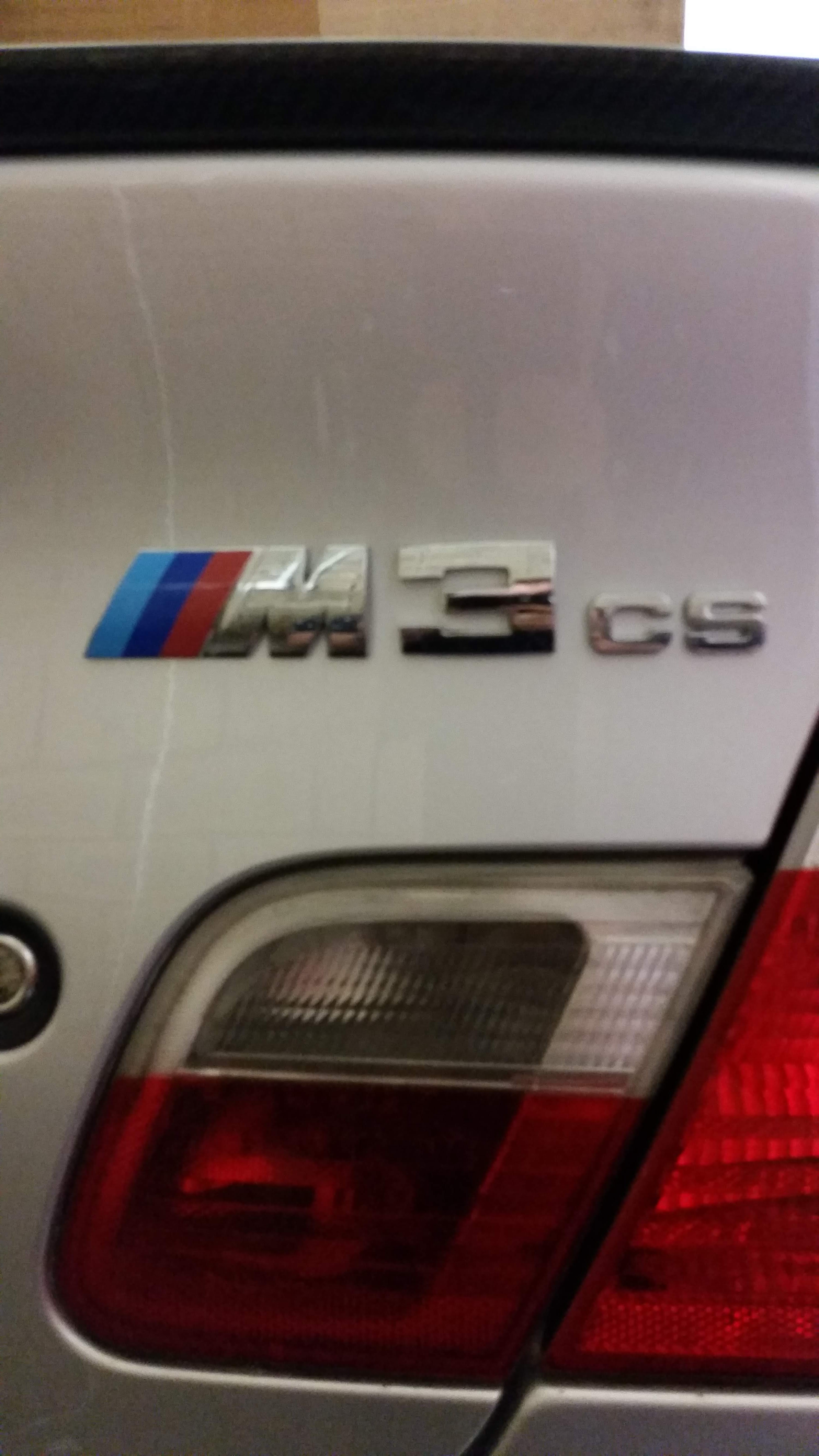 ///M3 CS (ClubSport) Badging