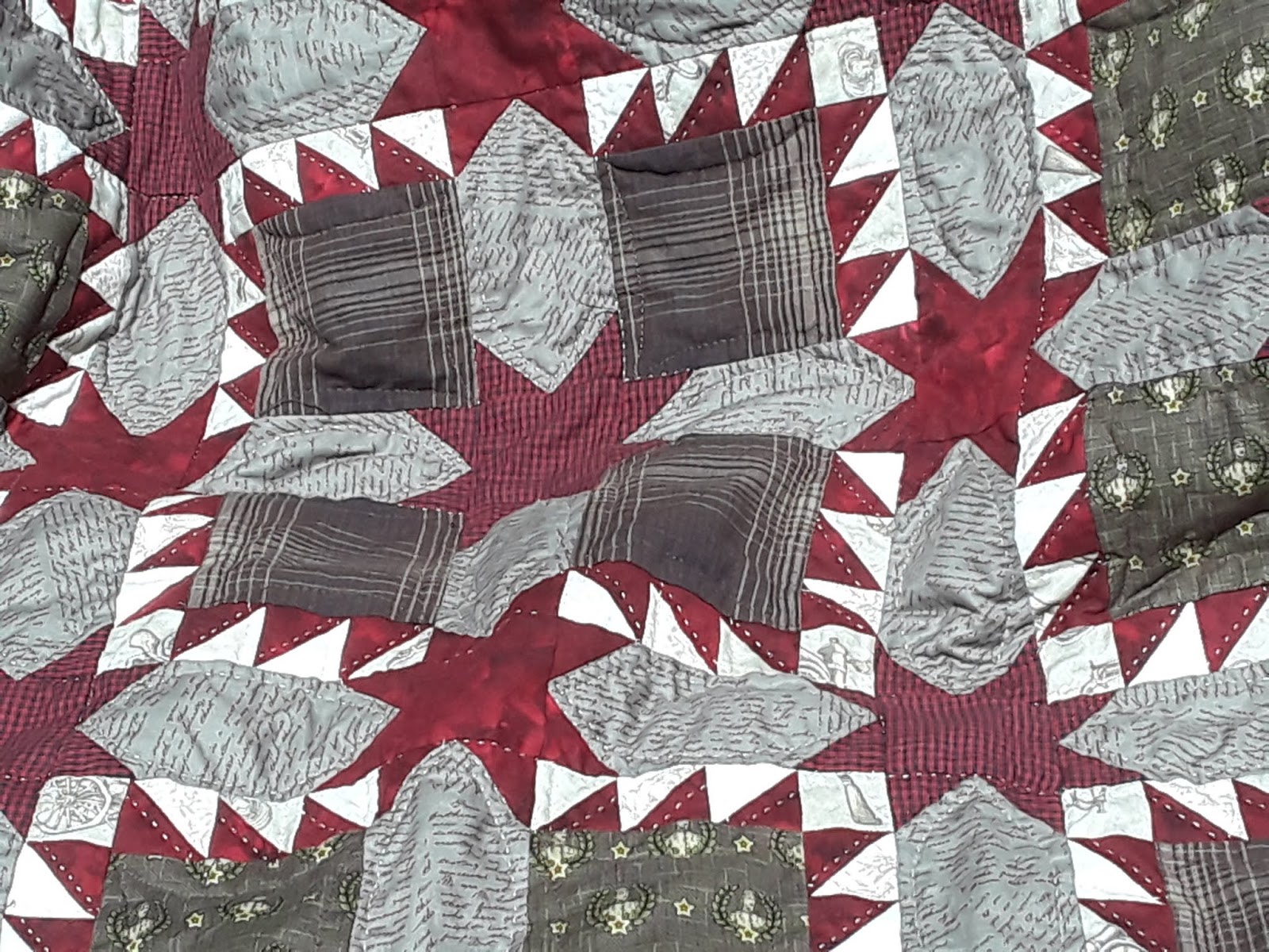 Polka Dot Quilter: Grizzly Mountain Quilt by square in a square/ jodi ...