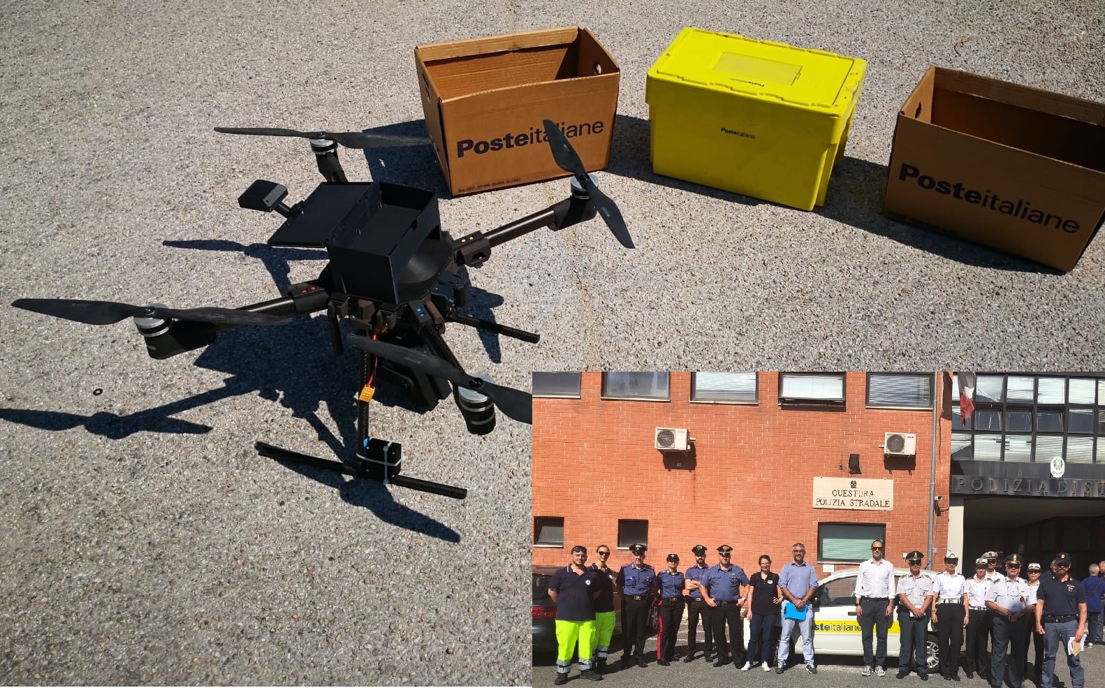 A Rieti un drone consegna la posta. Prosegue la sperimentazione U-SPACE ...