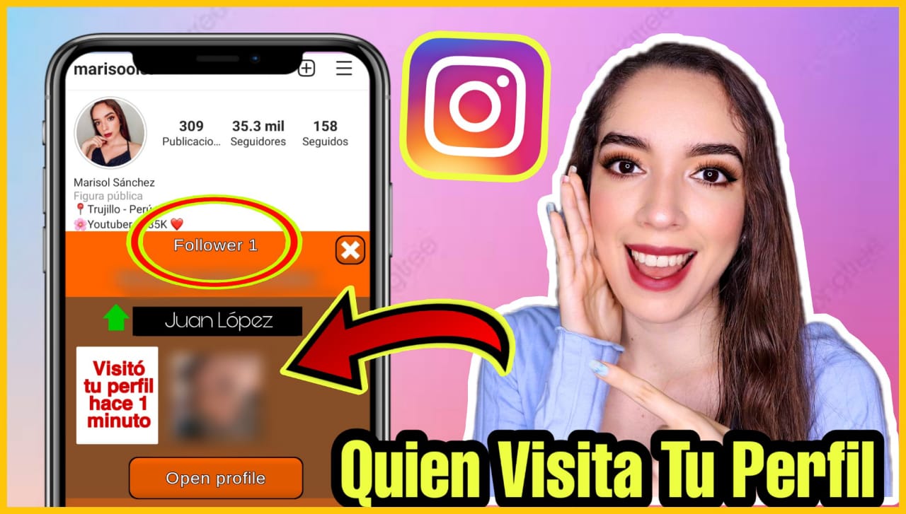 COMO SABER QUIEN VISITA TU PERFIL DE INSTAGRAM 😱🔥 / si funciona