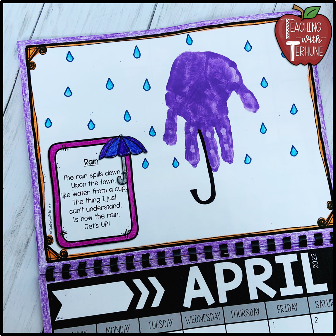 Teaching With Terhune: Handprint Calendar – Student Made Calendar for a ...