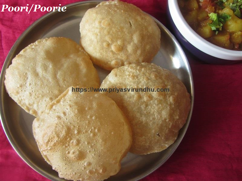 Priya's Virundhu: Poori/Poorie Recipe/Puri Recipe/How to make perfect ...