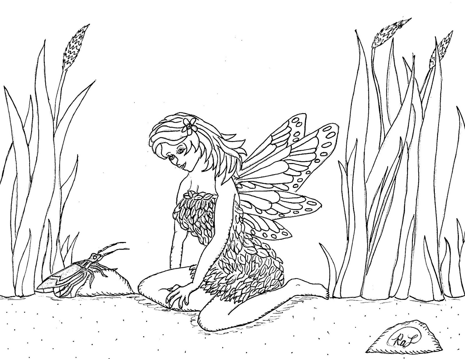 Robin's Great Coloring Pages: Tree Fairies, a type of Forest Fairy ...
