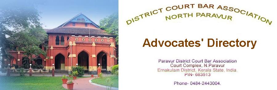 Advocates's Directory- Paravur District Court Bar Association: PALAKKAD ...