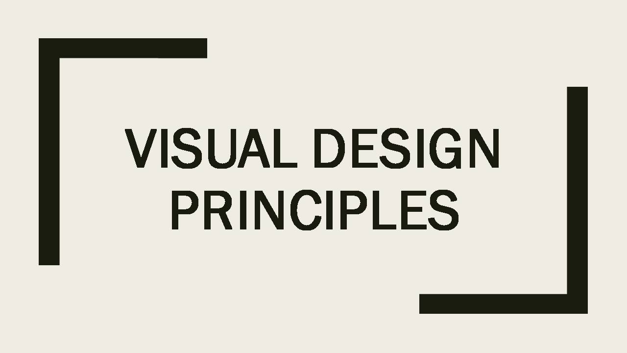 MIL ePortfolio: Visual Design Principles