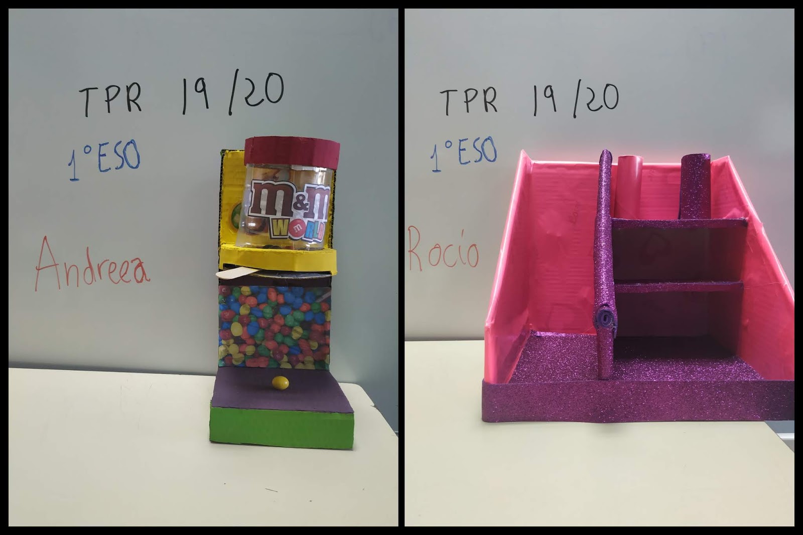 Bitácora: Objetos con materiales reciclados: 1º ESO