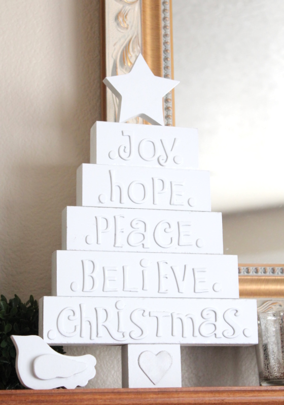Crafty Sisters: Wood Christmas Tree with Letters