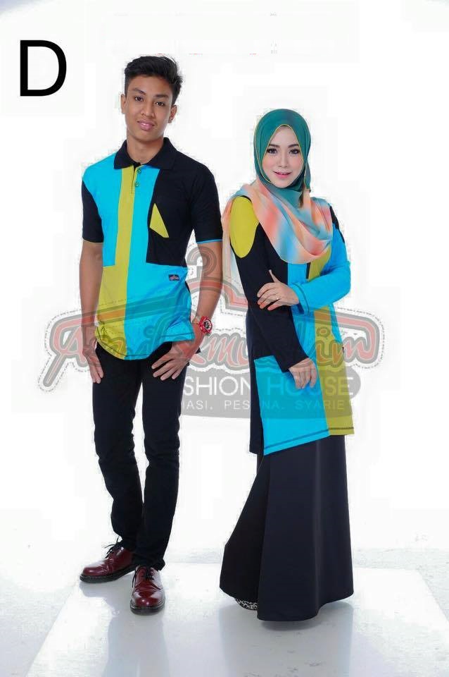 Set Couple Tema Color Blocking