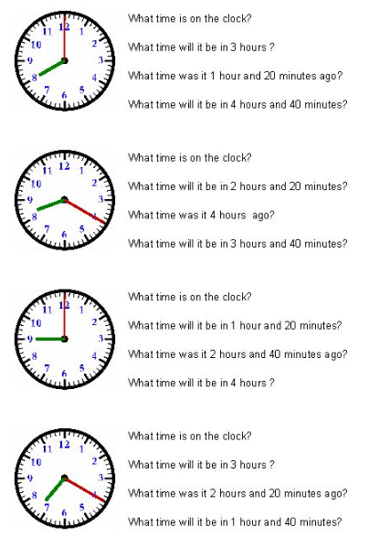 Year 6: Telling the time Thursday