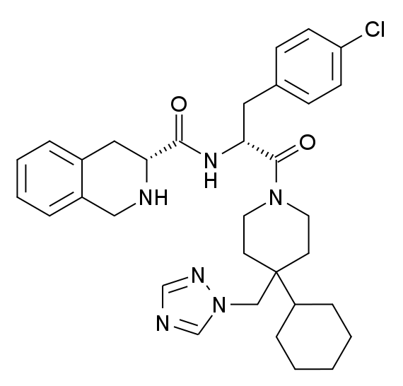 Chemical structure of endorphin