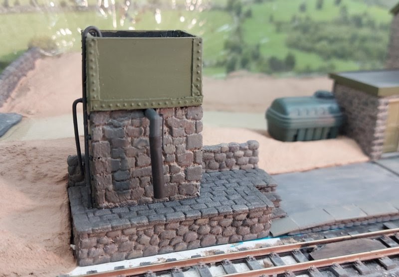 Michael's Model Railways: Water supply and buffer stops for Hexworthy