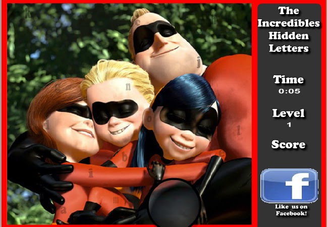 The Incredibles Hidden Letters | GAME BI
