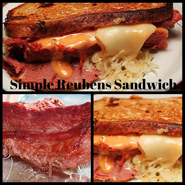Simple Reuben Sandwich | What's Cookin' Italian Style Cuisine
