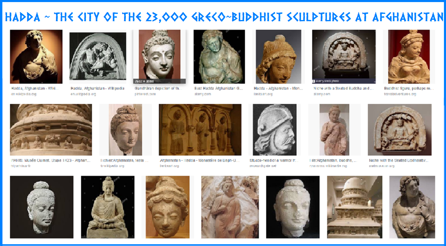 Greek Asia: HADDA ~ THE CITY OF THE 23,000 GRECO-BUDDHIST SCULPTURES AT ...