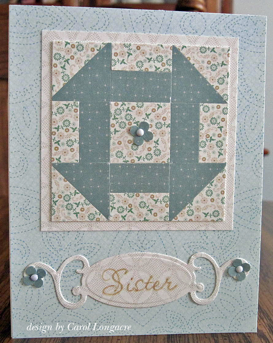 Our Little Inspirations: Quilt Card for a Sister