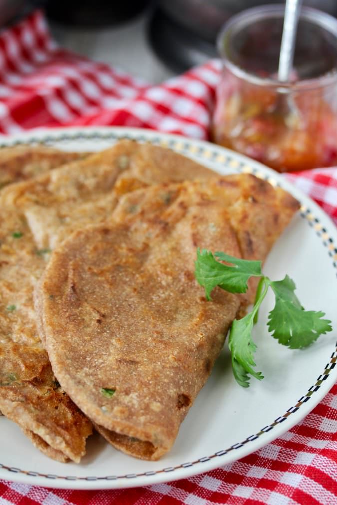 Aloo Paratha (Indian Spicy Potato Bread) Recipe | Karen's Kitchen Stories