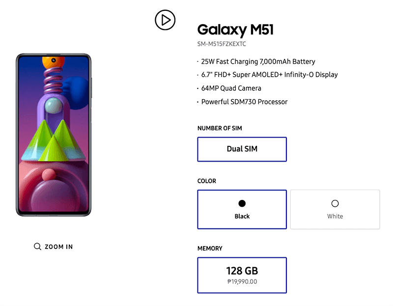 Samsung Galaxy M51 with 7,000mAh battery now available for purchase ...