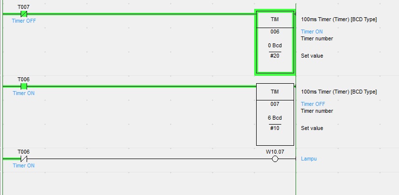 AUTOMATION JAYA : CARA MENGGUNAKAN TIMER PADA PLC OMRON
