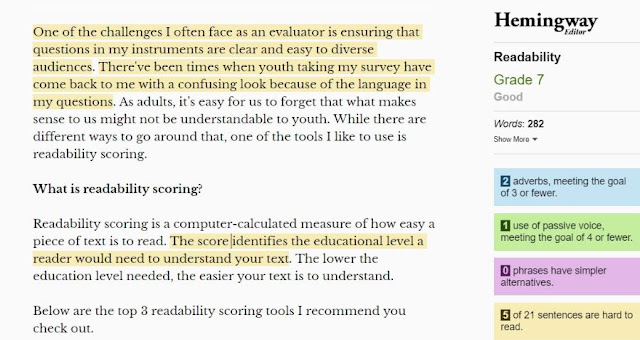 Readability scoring: Tools for accessible evaluation