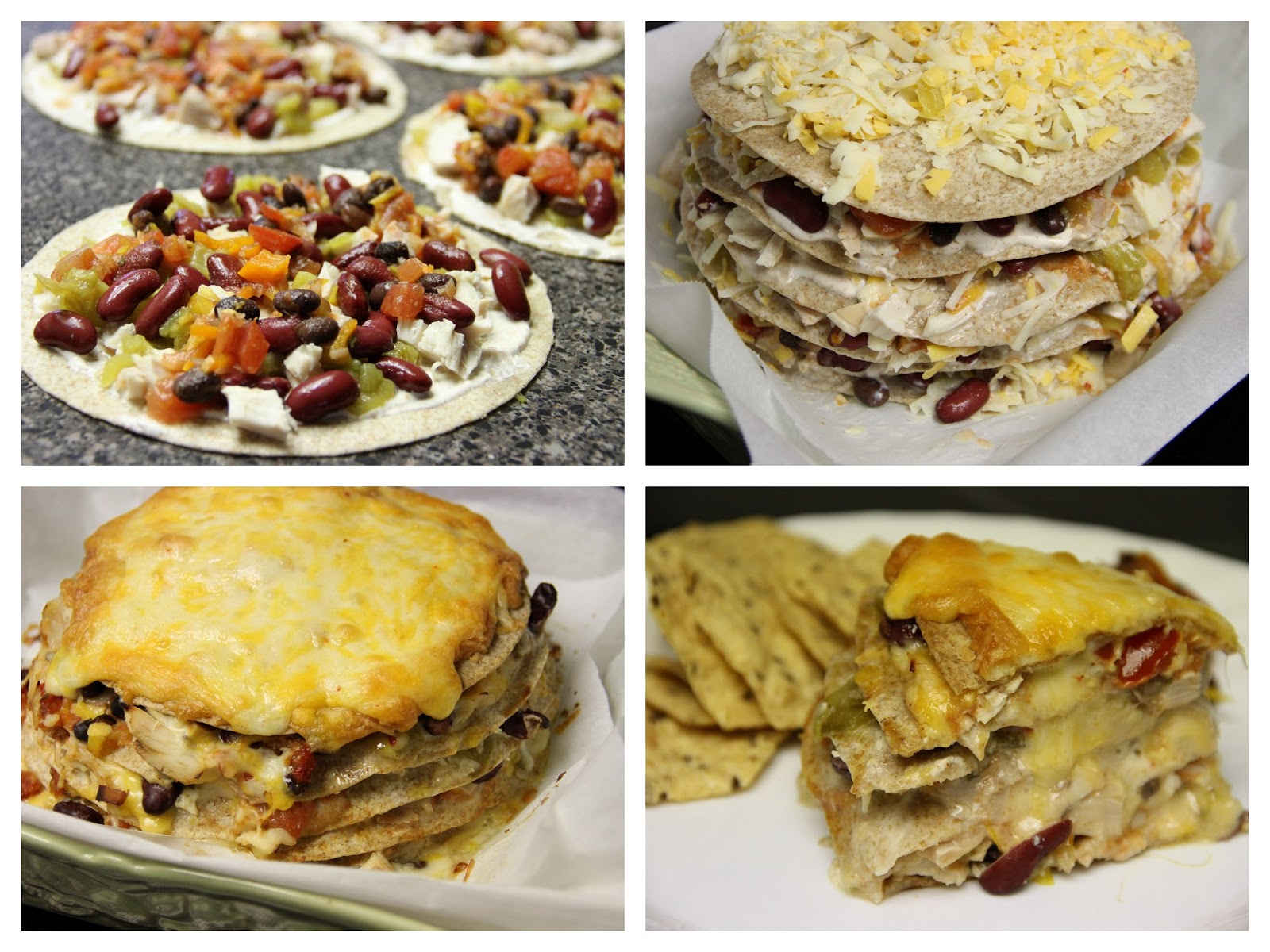 Mennonite Girls Can Cook: Chicken and Bean Tortilla Stacker