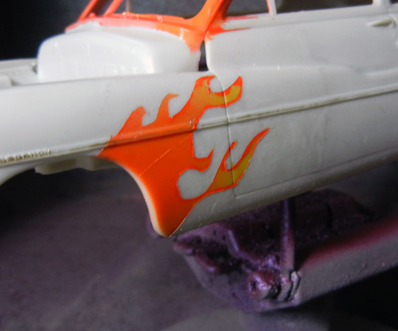 Model Car Builder Blog: 66 Nova--Flame On! Part Two!!