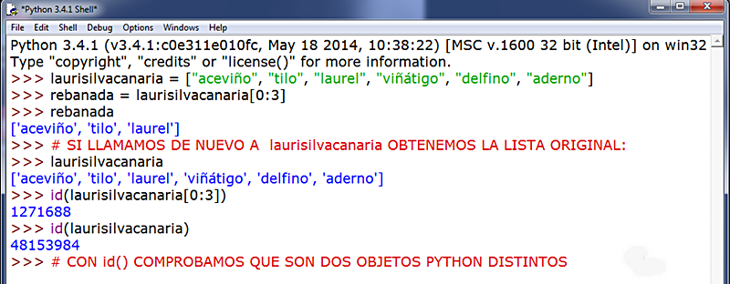 APRENDER A PROGRAMAR CON PYTHON: LISTAS II