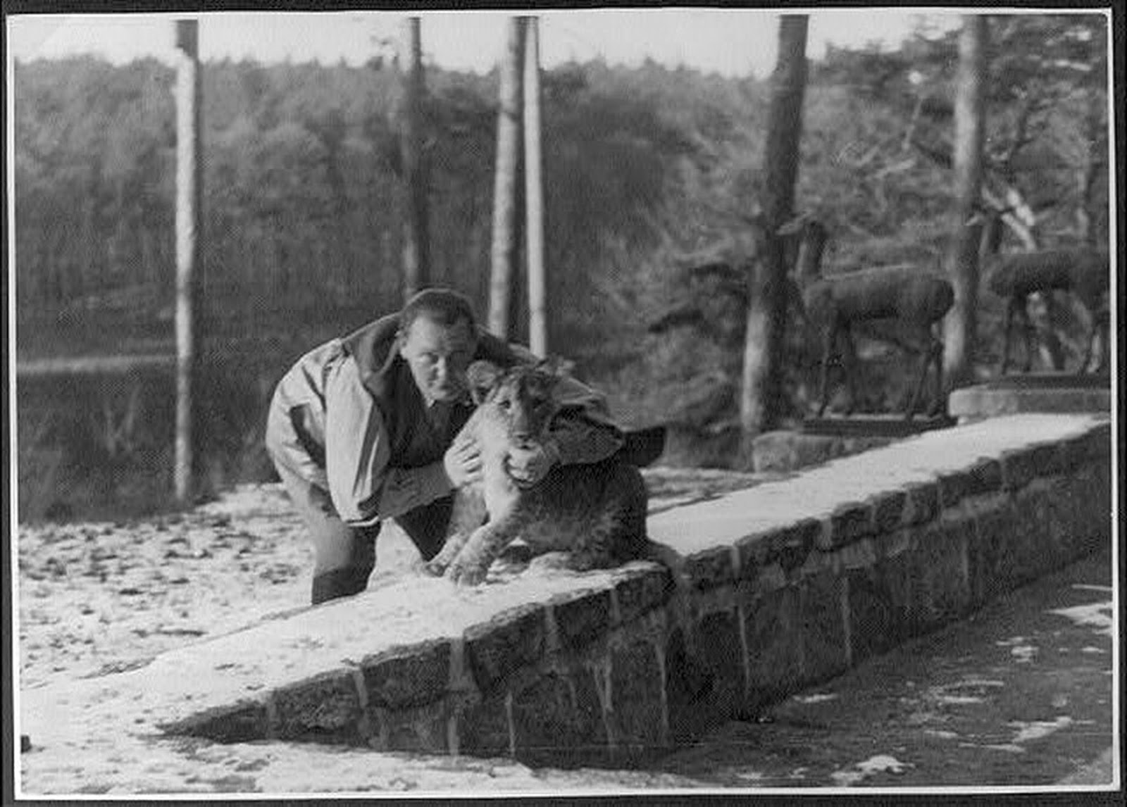 World War II Pictures In Details: Hermann Göring and His Lion Cub