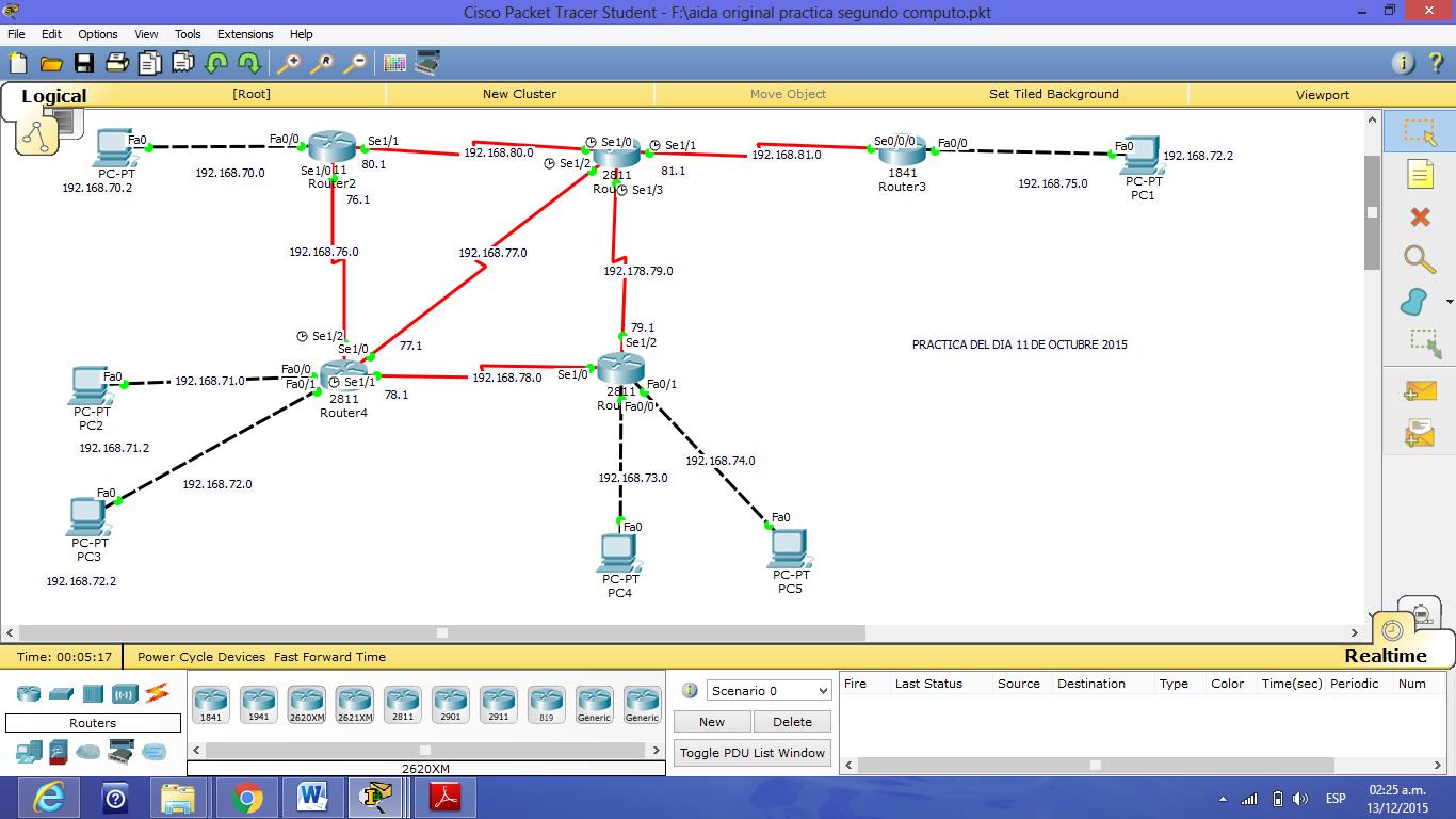 ciclo redes : guias y practicas de redes en cisco packet tracer