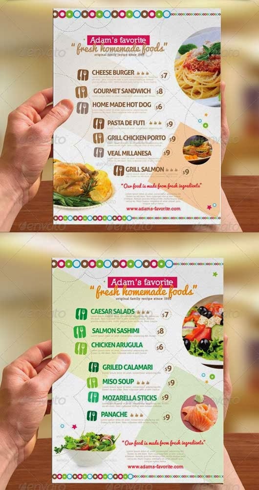 Seni Perahu Kertas: Contoh-Contoh Pelbagai Jenis Risalah Makanan (Kerja ...