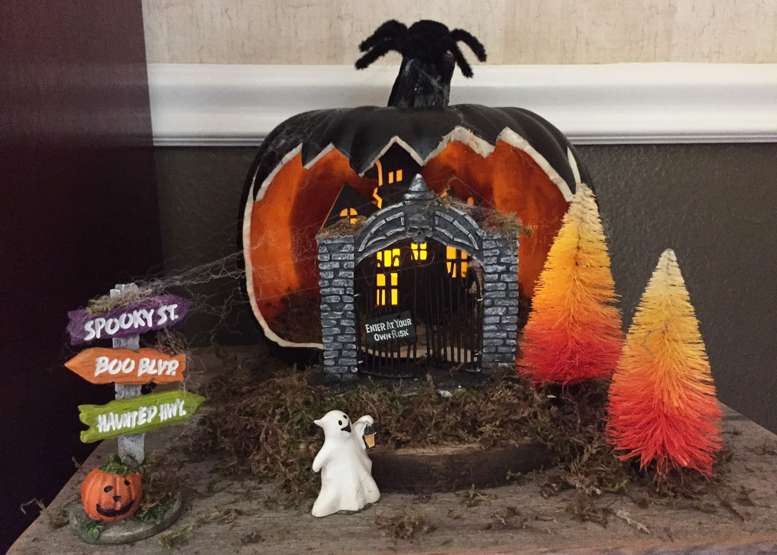 The B Farm : Making A Halloween Diorama From Craft Pumpkin