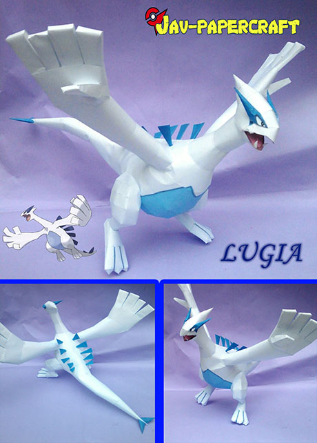 Pokemon: Lugia Papercraft | Paperized Crafts